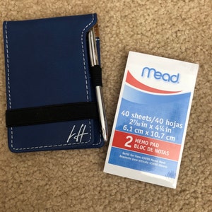 Personalized Mini Notepad With Pen Custom 3 1/4 X 4 3/4 Rawhide ...