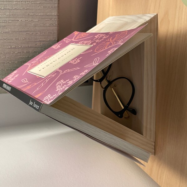 Nightstand Book Holder / Wooden Bookmark / Book Stand - Etsy