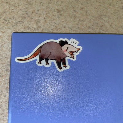 Yelling Possum Sticker - Etsy