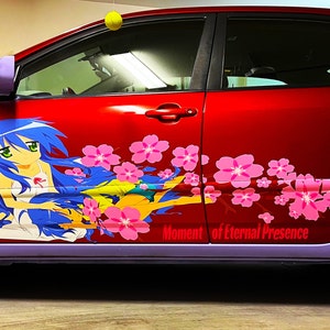 Checkered Flag Street Racing Car Vinyl Graphics, Racing Flag Car Side ...