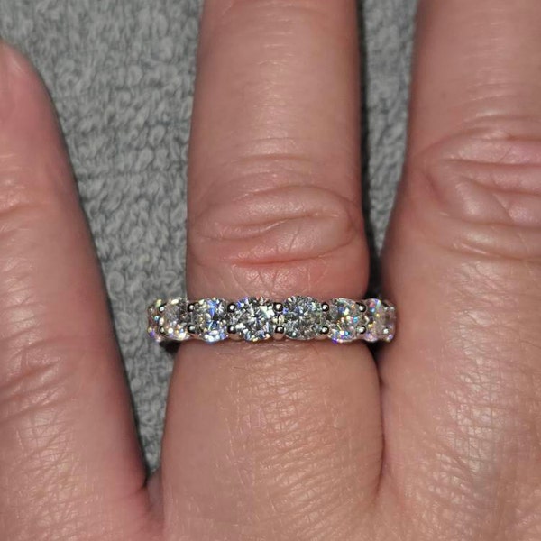 2.70ctw Round Cut Lab Grown Diamond Mens Engagement Ring, Genuine Diamond Solitaire Mens Ring ...