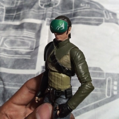 Kanan Jarrus Mask Blindfold 1:12 Scale Black Series - Etsy