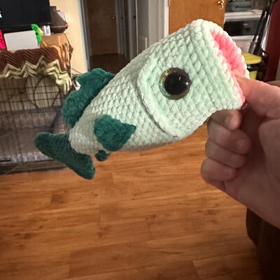 PATTERN: Plush Barry the Bass Pattern Amigurumi Largemouth Bass Pattern ...