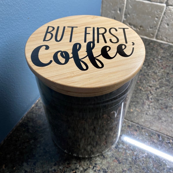 DECAL but First Coffee Decal, Laptop Decal, Car Decal, Coffee Gift ...