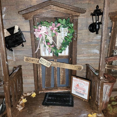 Miniature Dollhouse Custom Address Sign, Doll House Accessories, 1:12 ...