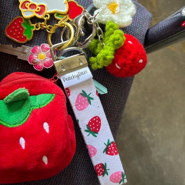 Fall Keychain Wristlet | Keyfob | Fabric Key Wristlet | Car Key ...