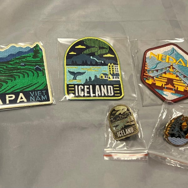 Iceland 3" Travel Patch Embroidered Iron on Sew on Badge Souvenir ...