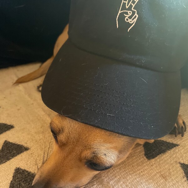 Peace Sign Baseball Cap Embroidered Cotton Adjustable Dad Hat - Etsy