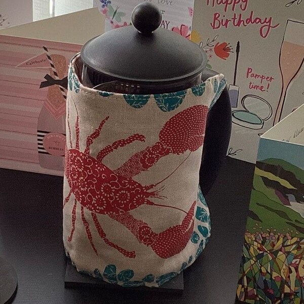 Puffin Tea Cosy, Coastal Tea Cosy, Bird Tea Cosy, Hand Pulled, Screen ...