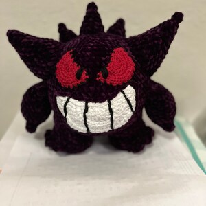 CROCHET PATTERN Gengar Amigurumi Pokemon PDF File - Etsy