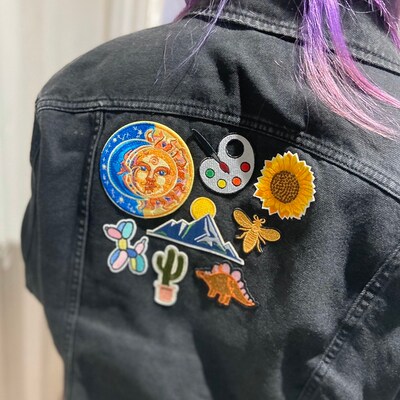 Painter Colour Palette Iron-on Patch, Artist Badge, Art Paint Patch ...