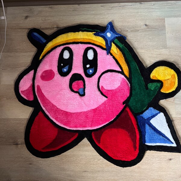 Kirby Zelda Handmade Tufted Rug - Etsy