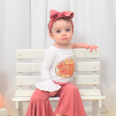 Groovy Birthday Girl Outfit Toddler Outfit Baby Outfit Bellbottoms - Etsy