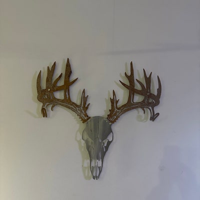 Deer Skull Rifle or Shotgun Rack, Custom Name or Logo Integration ...