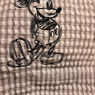 Mini Mouse Outline Embroidery Design Run Stitch Machine Embroidery ...