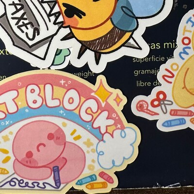 Art Block Waterproof Stickers - Etsy