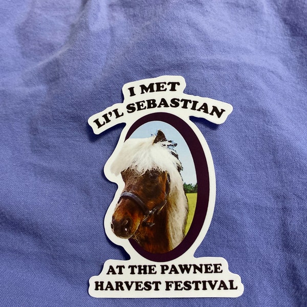 Parks and Rec Recreation Lil Li'l Little Sebastian Pawnee Sticker 3 ...