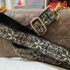 3.8cm Wide Crossbody Strap Purse-green Bag Strap-guitar Strap-striped ...