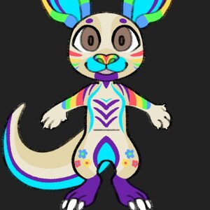 Digital Snake Anthro Furry Adopt Furry Fandom Adoptable Fursona - Etsy