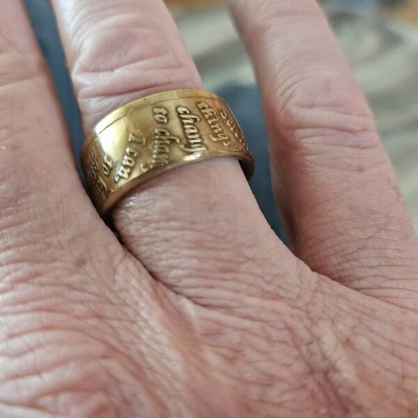 1 Dollar Bill Silver Certificate Coin Ring. Handcrafted 1 Oz .999% ...