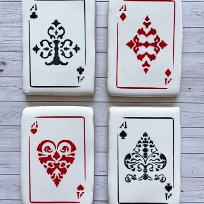 Set of Four Aces Reusable Stencil many Sizes - Etsy