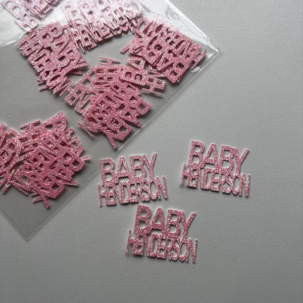 Personalised Baby Shower Table Confetti - Etsy UK