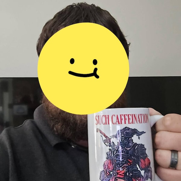 FFXIV Coffee Mug Gaius "such Caffeination", FF14 Mug Gaius Meme Coffee ...