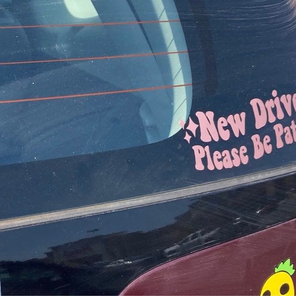New Driver Decal, Beware Student Driver Decal, Student Teenager Driving ...