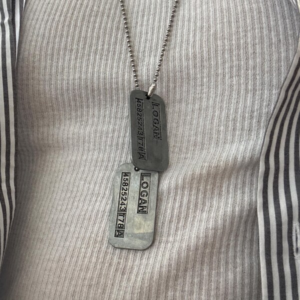 U.S. MILITARY Set PERSONALISED ARMY Dog Tags With Additional Red Medic ...