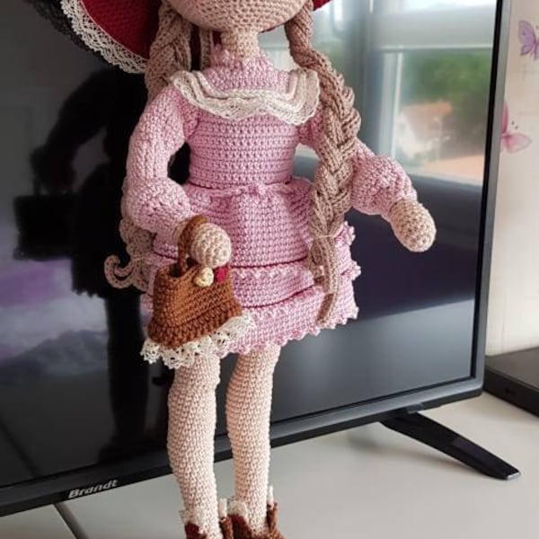 Raspberry Doll English Pattern , Crochet Pattern , - Etsy