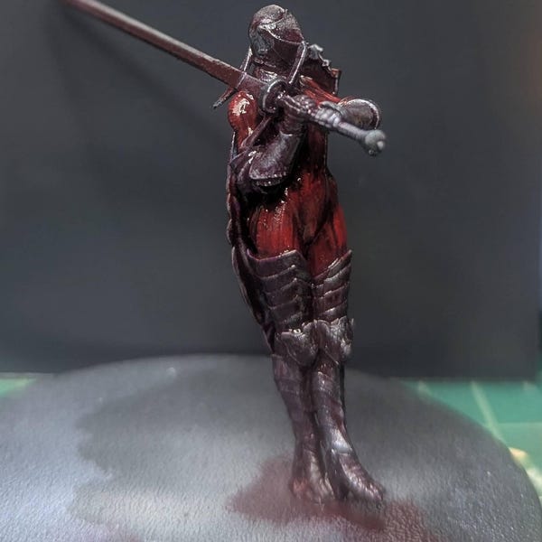 Knight Wanderer Miniature Inspired by Tarnished From Elden Ring 3D ...