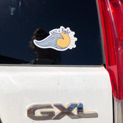 Sea Turtle With Flowers Clear Vinyl Sticker Ocean Stickers Surf Sticker ...