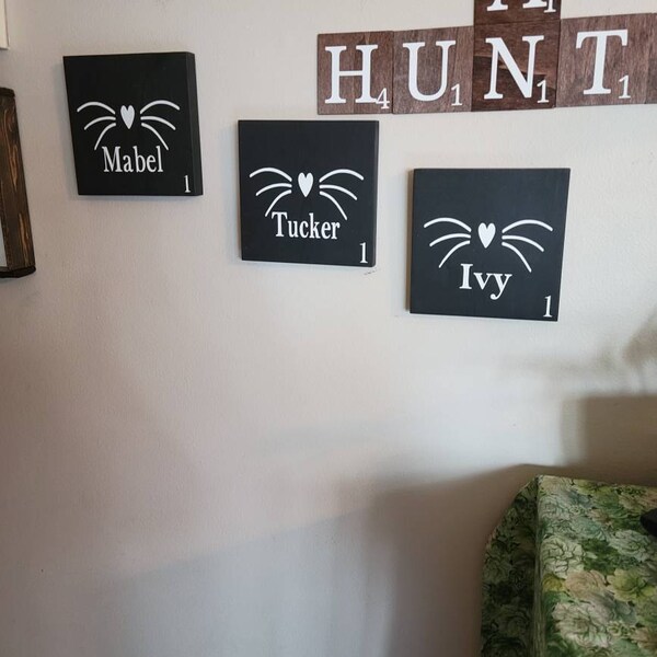 Personalized Cat Sign, Cat Name, Cat Sign, Cat Wall Decor, Cat Shelf ...