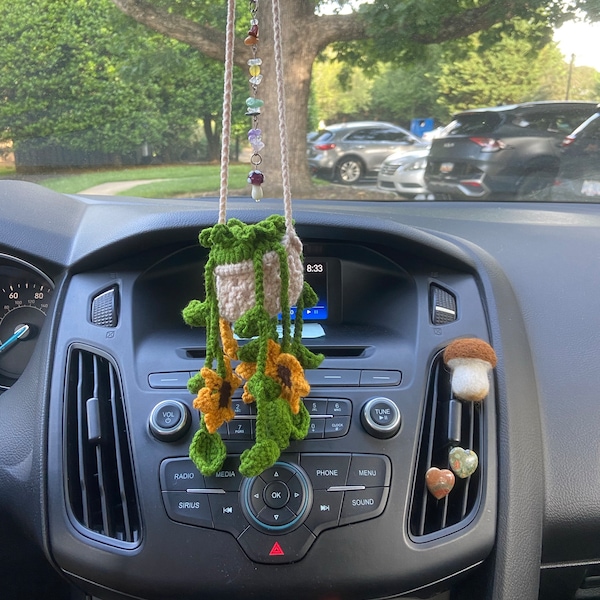 Coastal Beach Shell Car Charm / Beach Decor / Car Accessory / Rear View ...