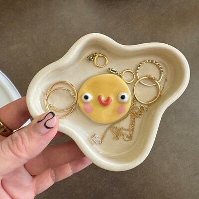 Purple Wavy Checkerboard Pattern Handmade Ceramic Plant Pot Medium ...