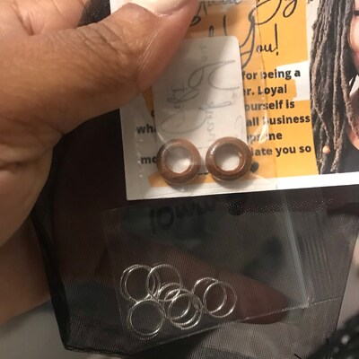 10pcs Hair Rings for Locs Braids & Twists, Dread Rings, Braid Rings ...