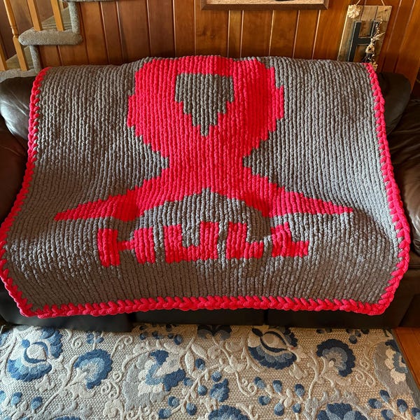 San Francisco 49ers Chunky Blanket Pattern, "pattern DOWNLOAD Only" - Etsy