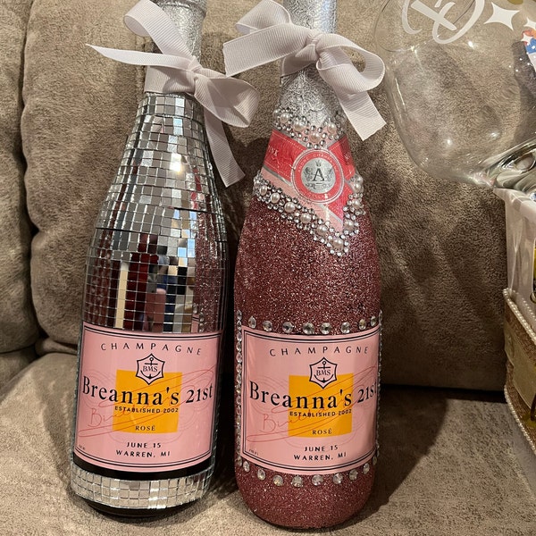 Custom Champagne Label Sticker / Printed Version Made-to-order / for ...