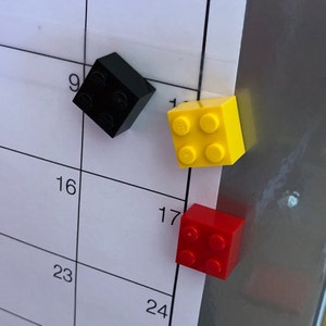 4 Retro Made Using LEGO ® Fridge Magnets Greys Orange - Etsy