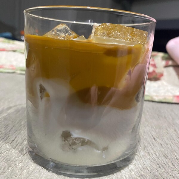 Iced Coffee Candle 10 Oz - Iced Latte Cold Brew Coffee Shop, Premium ...