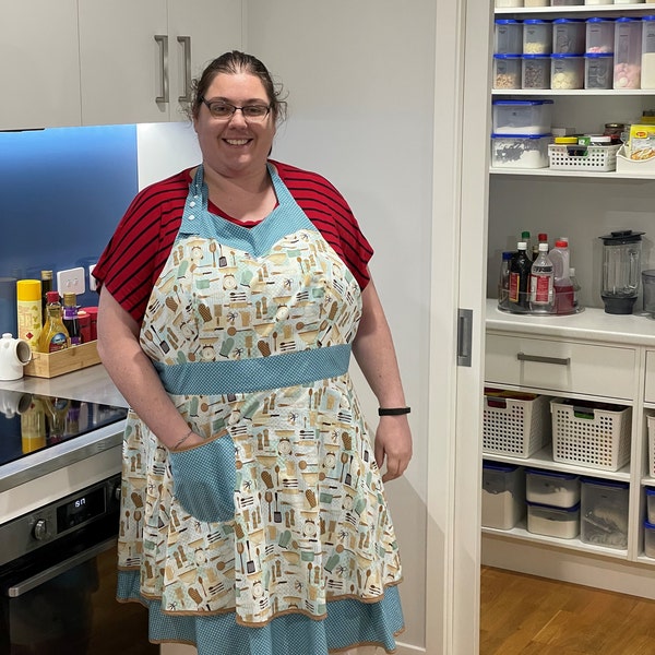 Plus Size Curvy Apron Sewing Pattern PDF Women's Full and Half - the ...