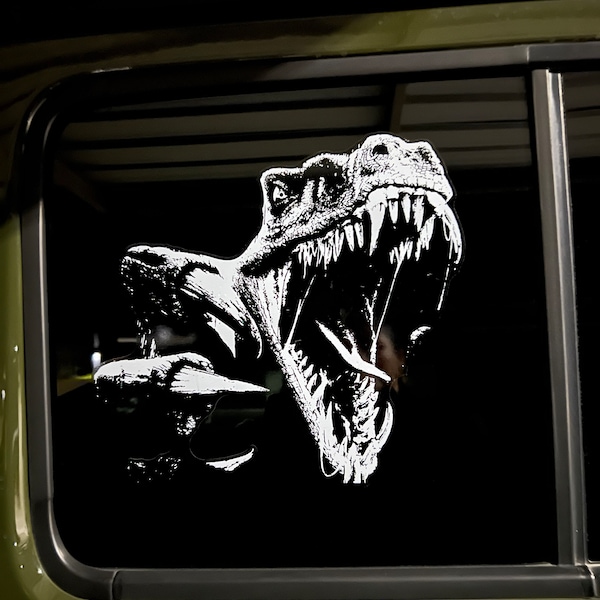 Raptor Velociraptor Pick up Side Rear Window Bed Hood Door Graphic ...
