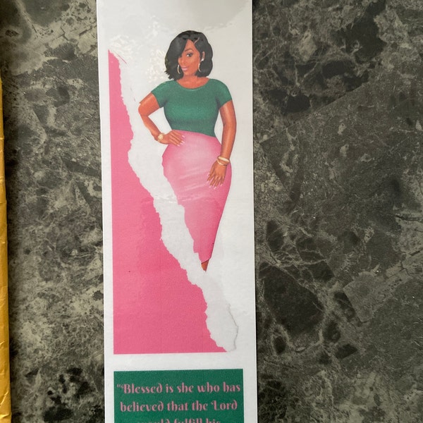 1 Set of 3 AKA Sorority Inspired Bookmarks. Physical Product - Etsy
