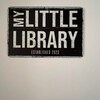 The Little Library Vintage Style Metal Sign, Contemporary Modern ...