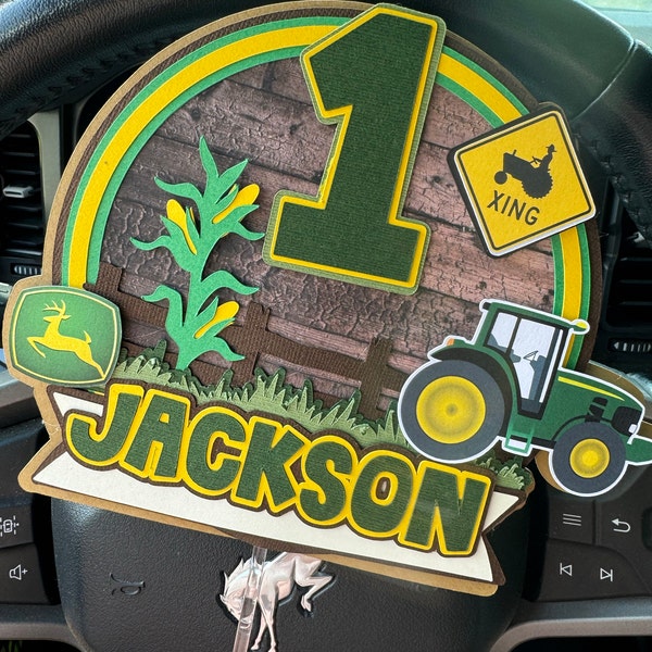 John Deere Cake Topper - Etsy