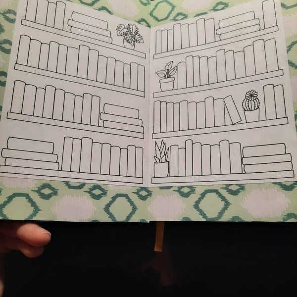 Bookshelf Sticker Sheet, Reading Log, Reading Journal Sticker, Book ...