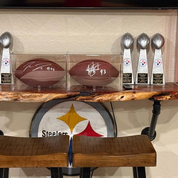 Acrylic Wall Mount Full Sized Football Display Case NFL NCAA by Gameday ...