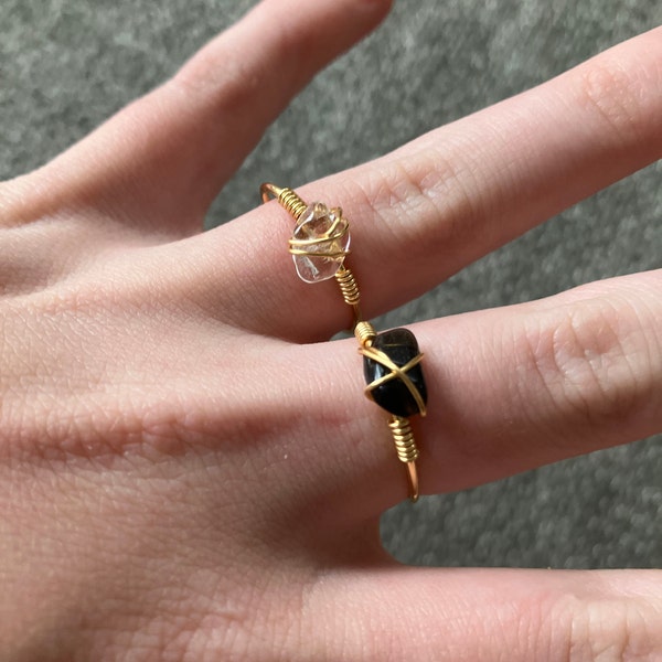 Adjustable Rings,stacking Rings,crystal Rings, Handmade Rings, Trending ...