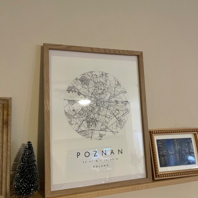 Personalized Map Print, Set of Four, Map Prints, Custom Locations, City ...