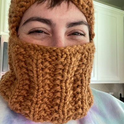 Emerald Green Wool Balaclava, Handmade Chunky Balaclava, Hand Knit Over ...